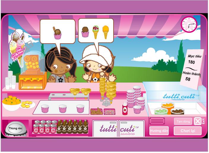 Game cửa hàng bán kem